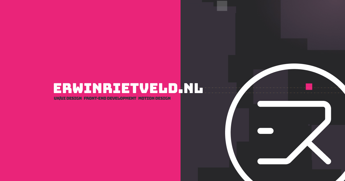 Erwin Rietveld / designer + developer / Start